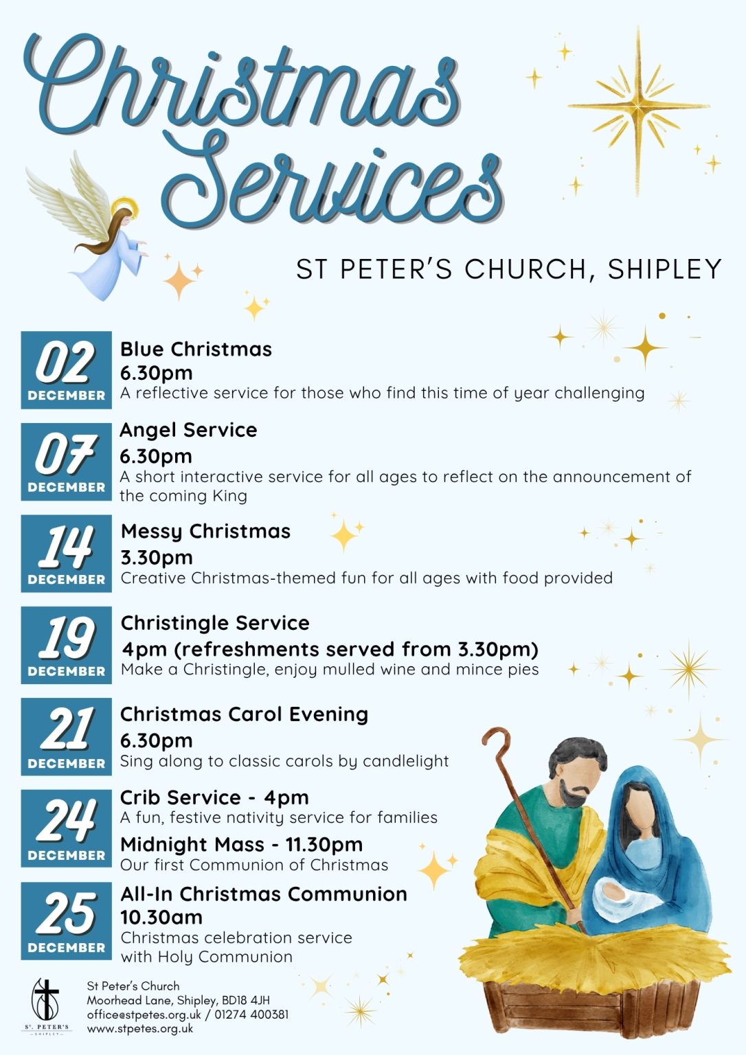 Christmas Services – St Peter's Church, Shipley