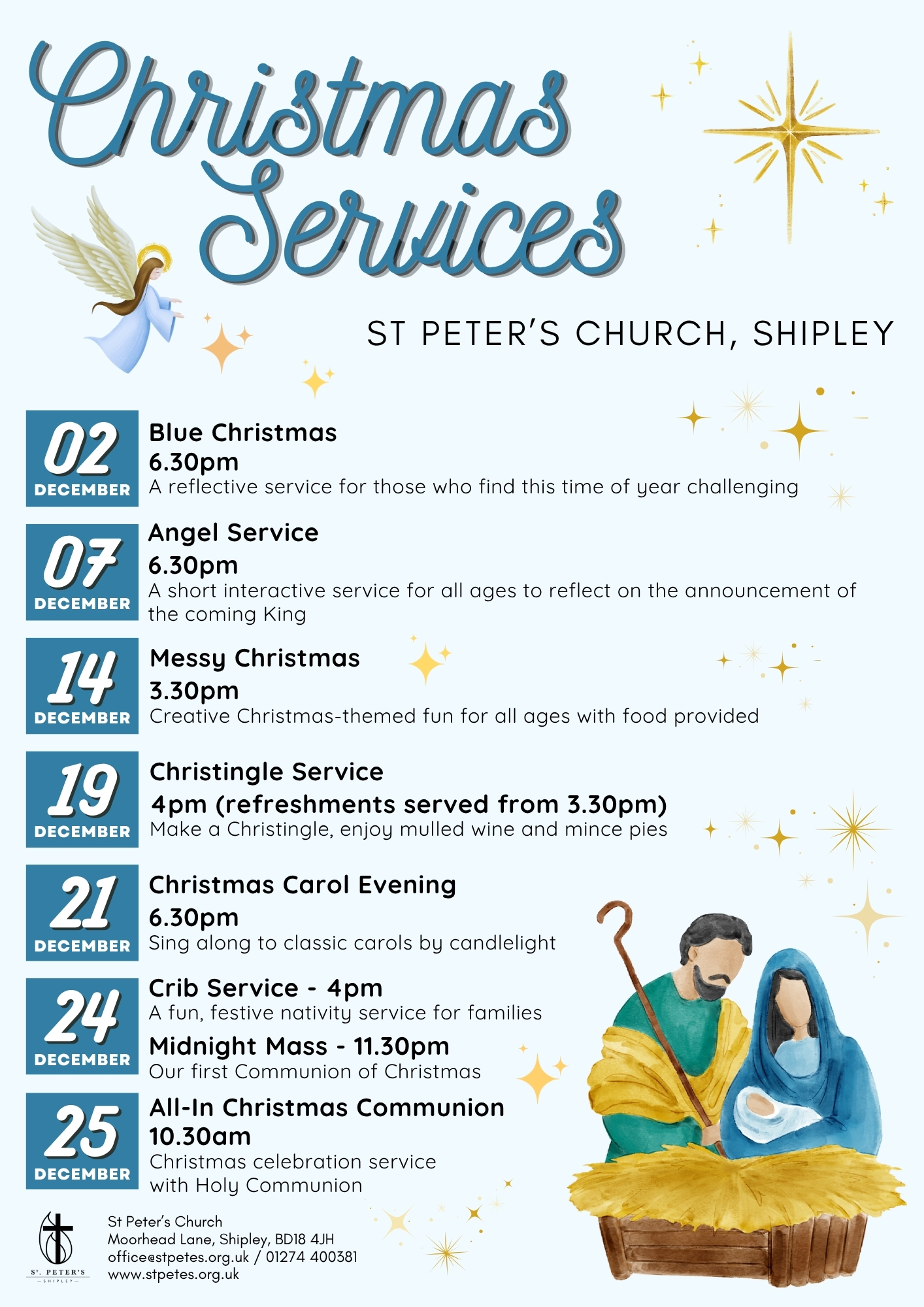 Christmas Services – St Peter's Church, Shipley